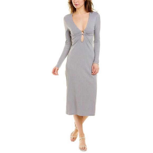 SUBOO | Dresses | Suboo Womens Saffron Ribbed Midi Dress | Poshmark